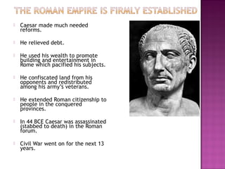 Rise of the roman empire | PPT
