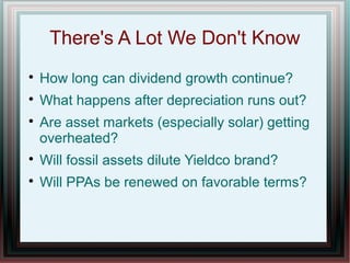 The Rise of the Yieldco | PPT