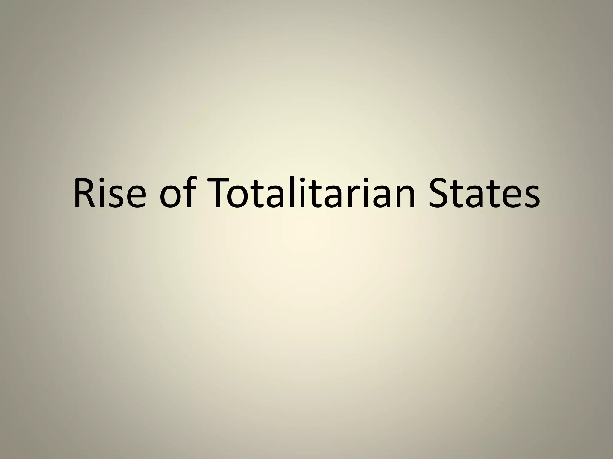 Totalitarian Leaders | PPTX