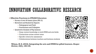 RISE presentation evaluation of STEAM Wilson 2022 | PPT