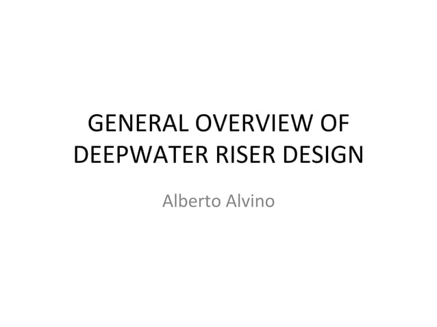 Riser Design Overview | PDF | Civil Engineering Industry | Industries