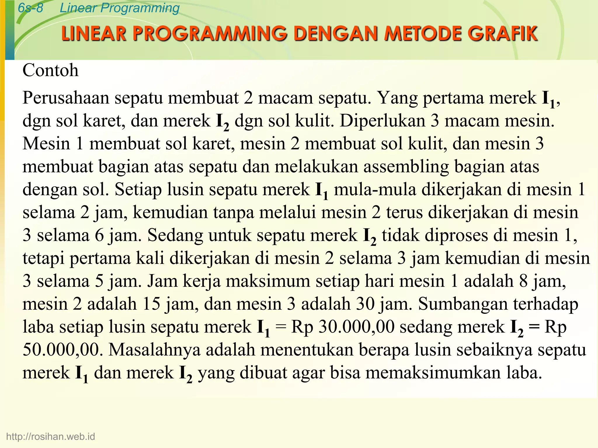 Risetoperasi 2-linear-programming-metode-grafik | PPTX