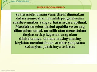 Risetoperasi 2-linear-programming-metode-grafik | PPTX