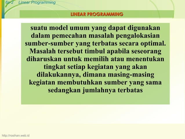 Risetoperasi 2-linear-programming-metode-grafik | PPTX