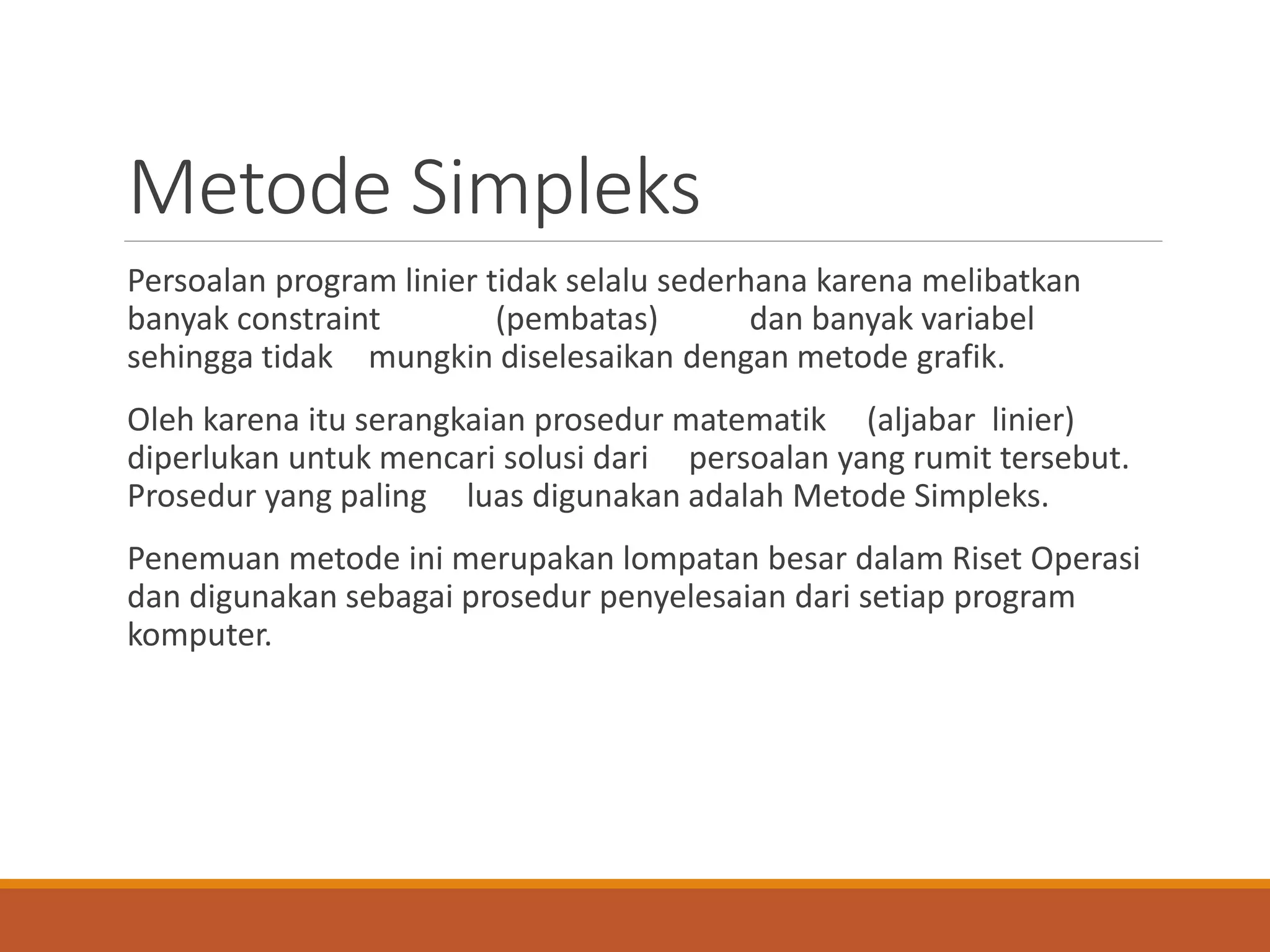 Riset operasi | PPTX