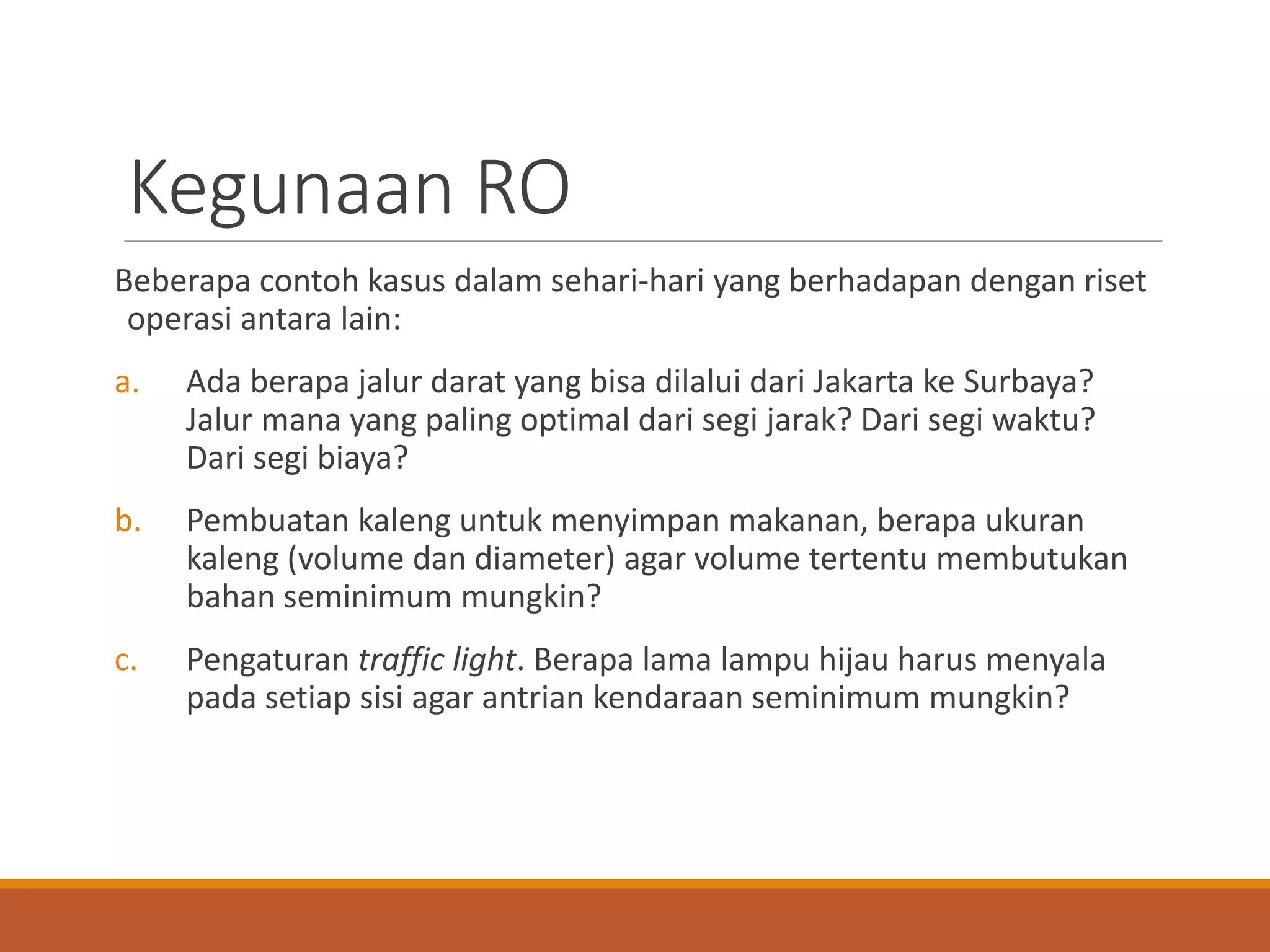 Riset operasi | PPTX