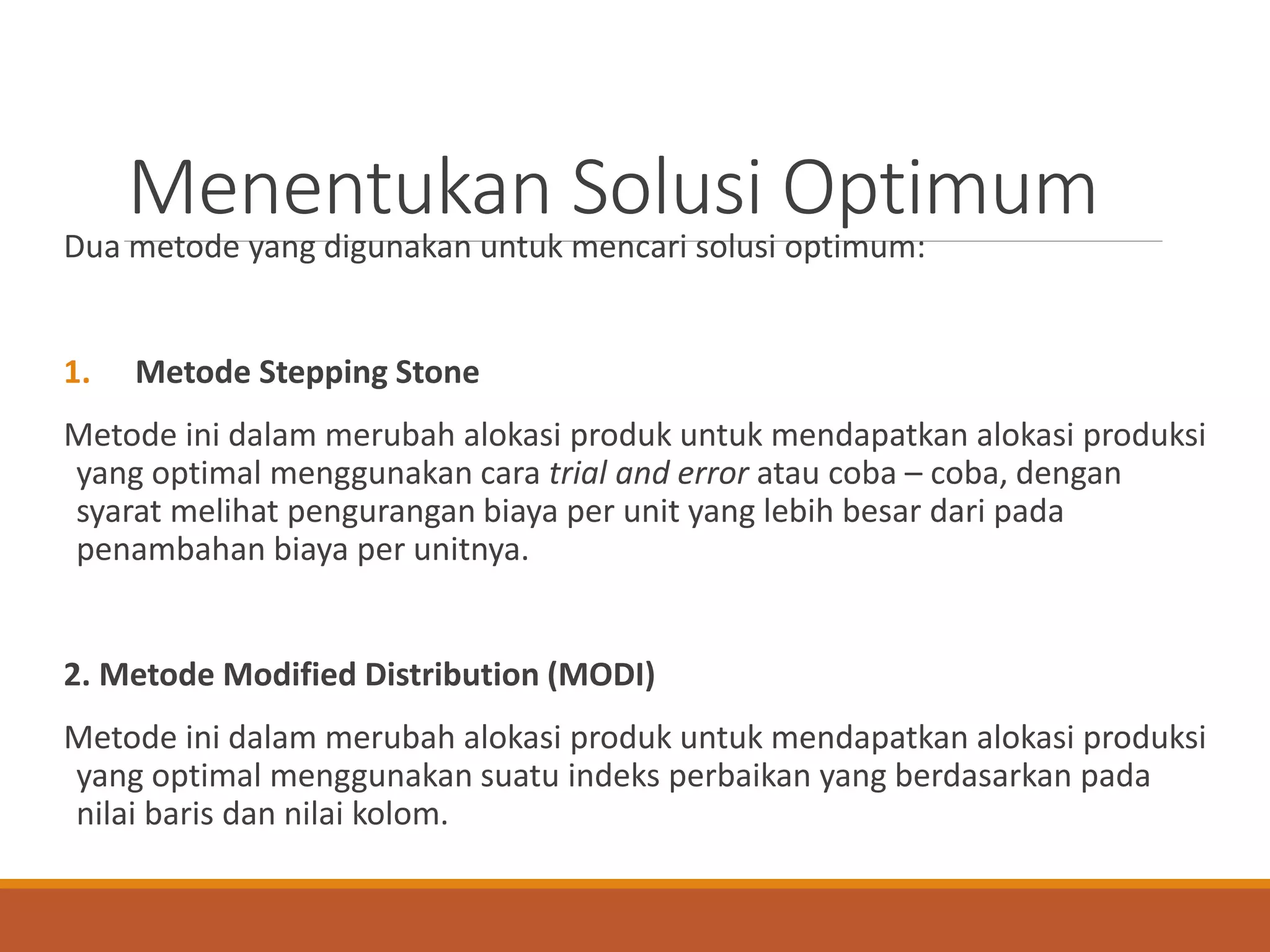 Riset operasi | PPTX