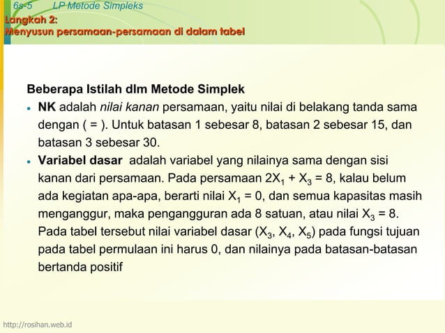 Risetoperasi 3-linear-programming-metode-simplex | PPTX