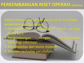 Riset operasi 1 | PPTX
