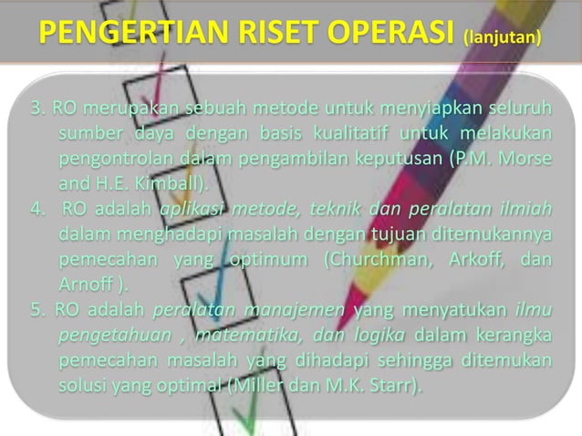 Riset operasi 1 | PPTX