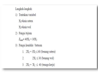 Riset operasi 1 | PPTX