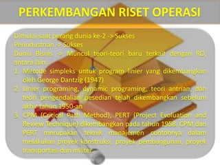 Riset operasi 1 | PPTX