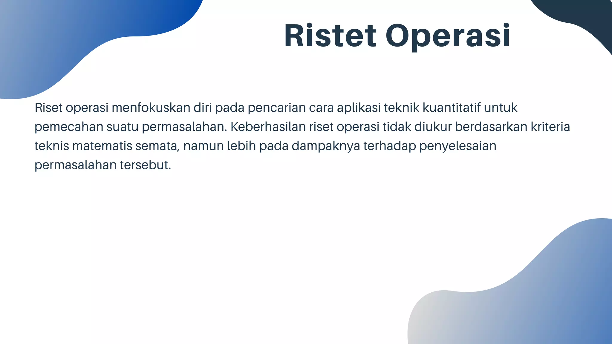 Riset Operasi Dasar | PDF