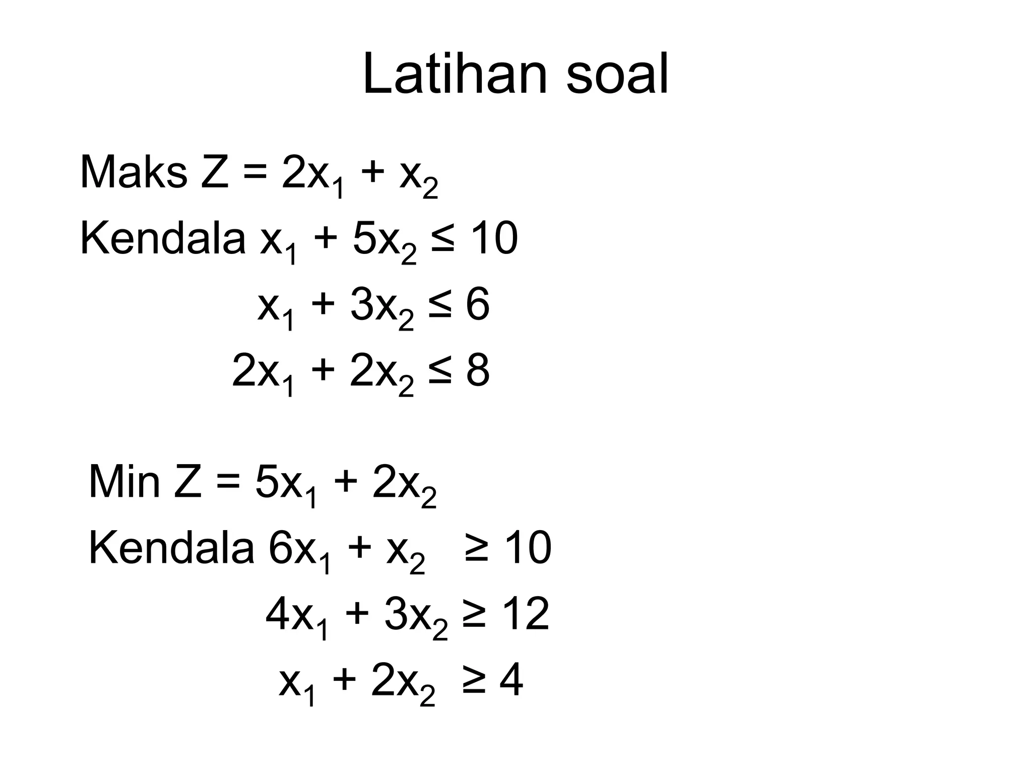 ITP UNS SEMESTER 2 Riset operasi (materi kuliah) | PPT