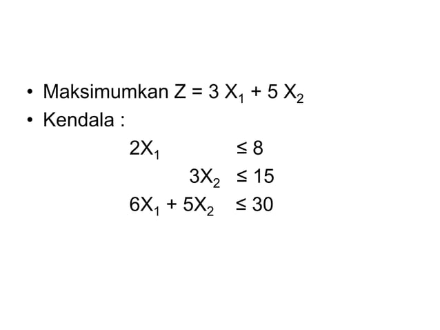 ITP UNS SEMESTER 2 Riset operasi (materi kuliah) | PPT