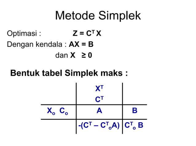 ITP UNS SEMESTER 2 Riset operasi (materi kuliah) | PPT