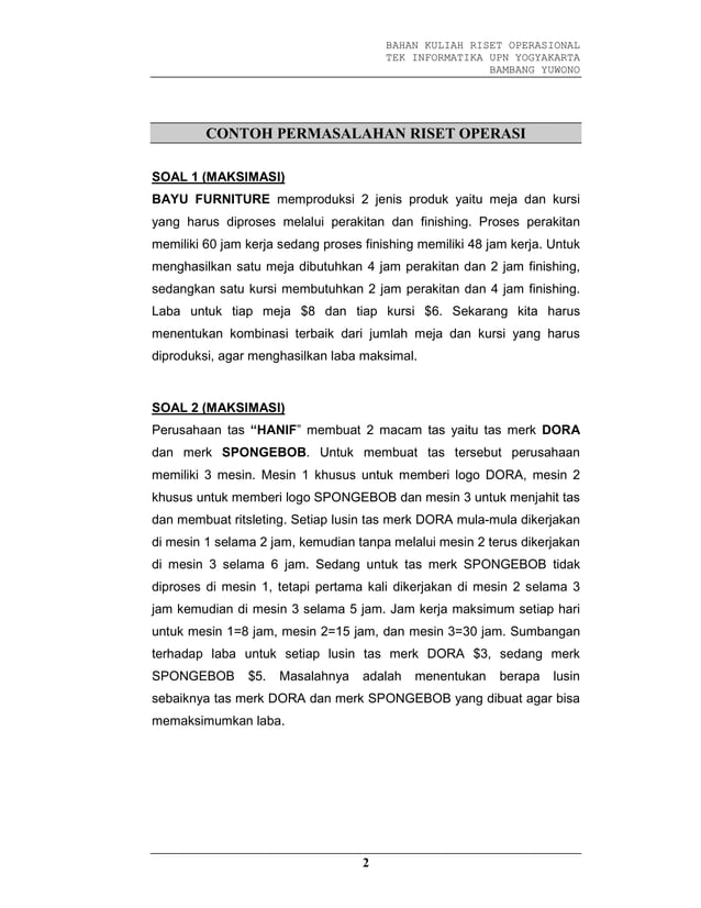 Riset operasional | PDF