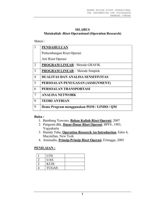 Riset operasional | PDF