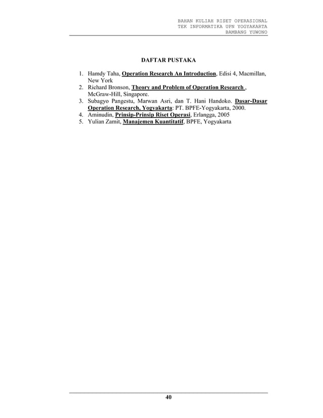 Riset operasional | PDF