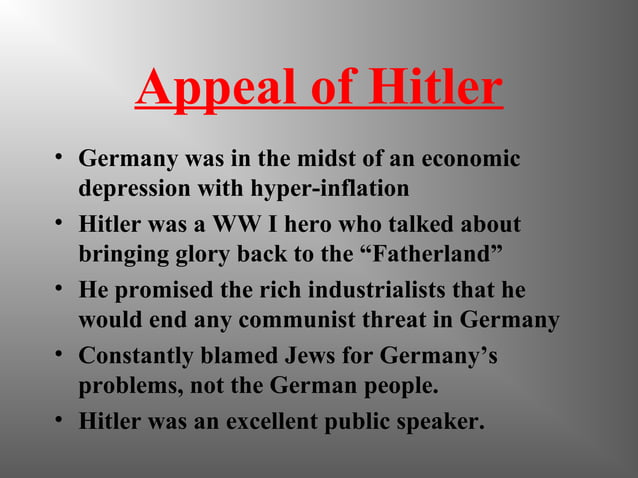 Rise to power adolf hitler | PPT | Celebrity Families | Pop Culture