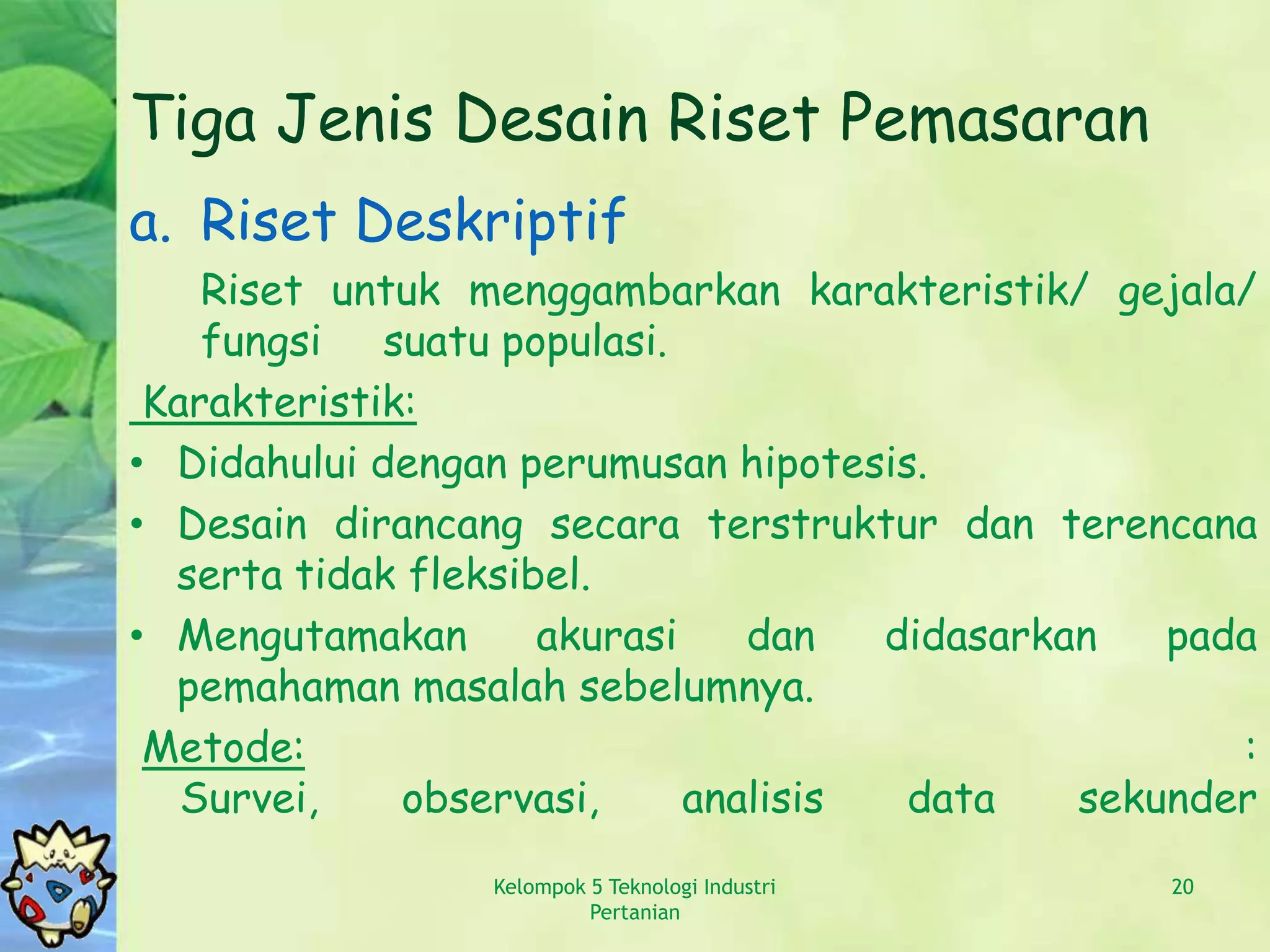 Riset pasar dan pemasaran | PPTX