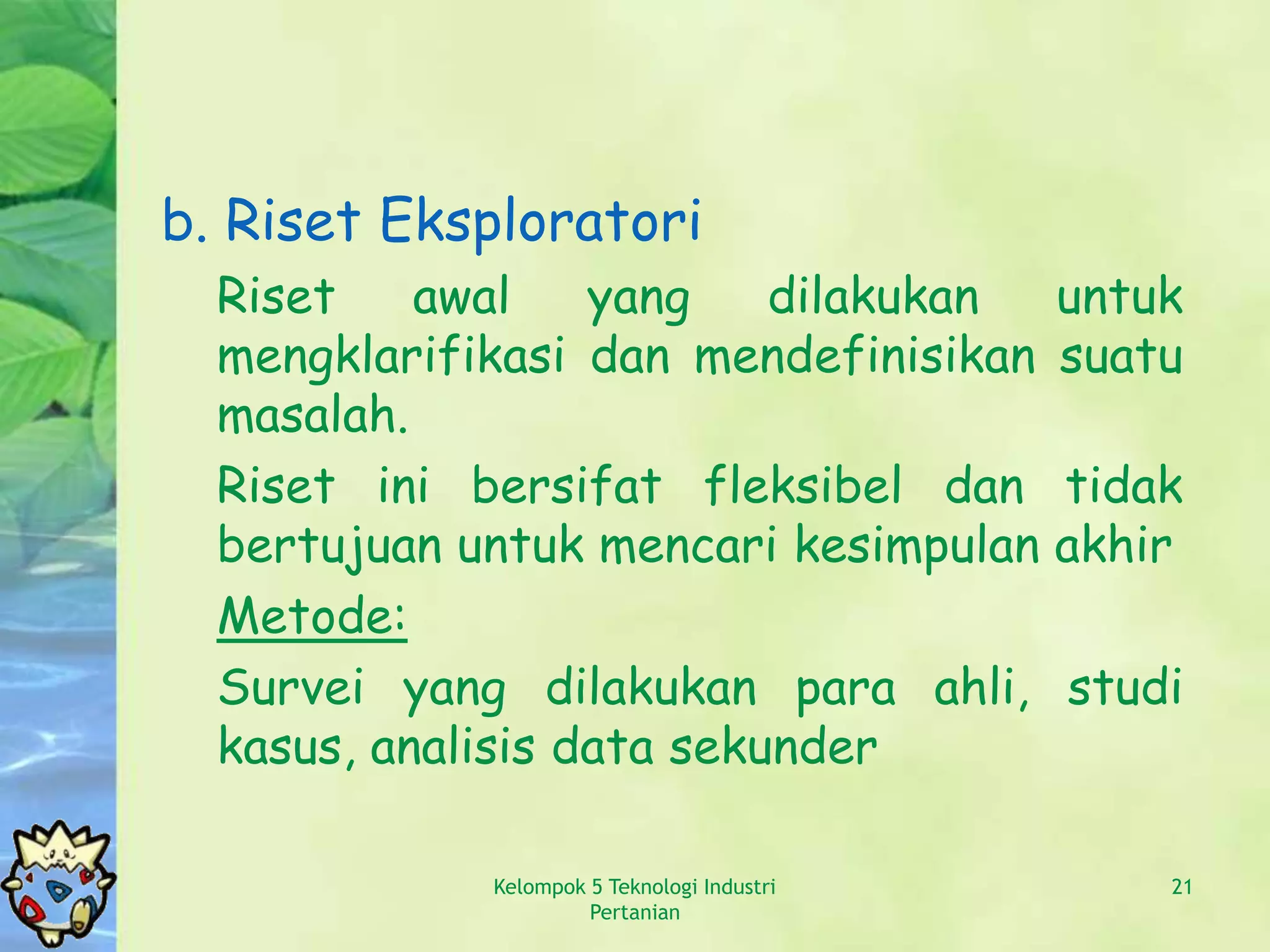 Riset pasar dan pemasaran | PPTX