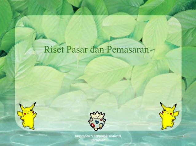 Riset pasar dan pemasaran | PPTX