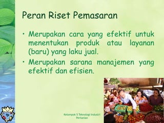 Riset pasar dan pemasaran | PPTX