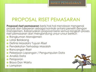 Riset pemasaran | PPTX