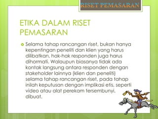 Riset pemasaran | PPTX