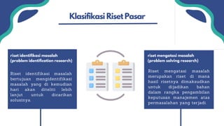 Penjelasan, Tujuan & Fungsi Riset Pemasaran | PPTX