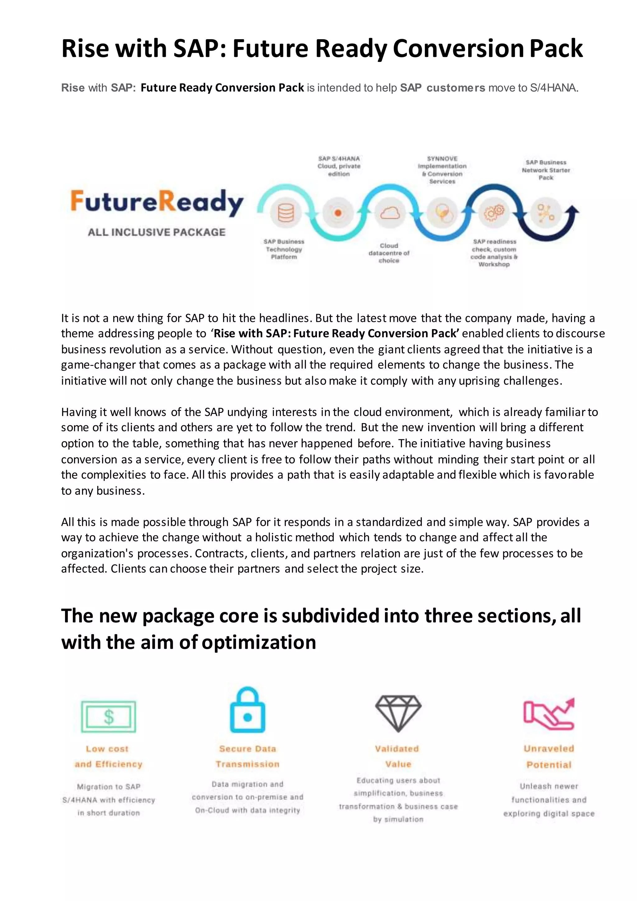 Rise with sap future ready conversion pack | DOCX