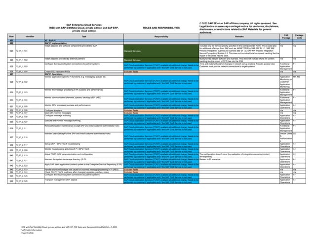 RISE with SAP S_4HANA Cloud, private edition and SAP ERP, PCE Roles and ...