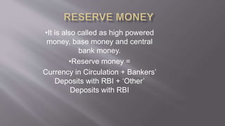 MACRO ECONOMICS : MONEY SUPPLY AND FUTURE TRENDS | PPTX