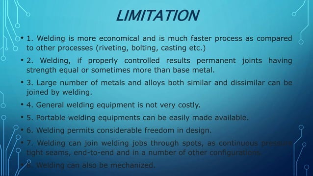 Different types of welding process and . | PPT