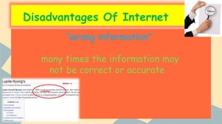 advantages and disadvantages of internet | PPTX