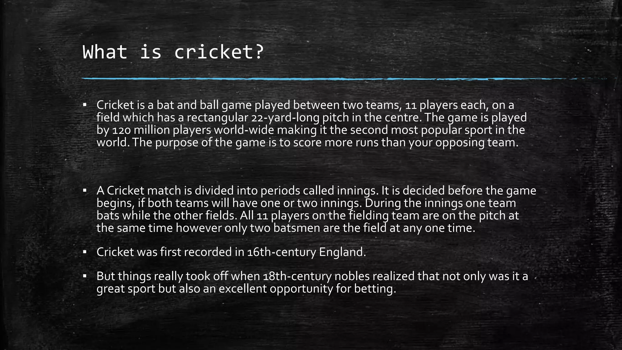 CRICKET | PPTX
