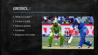 CRICKET | PPTX