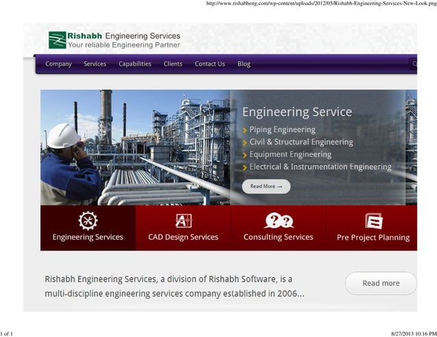 Rishabh engineering-services-new-look | PPT