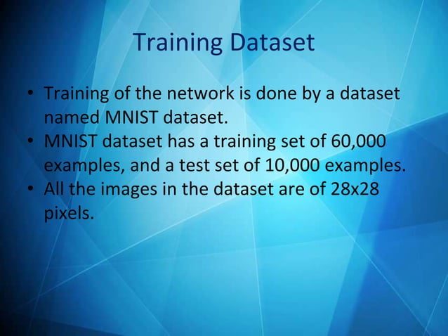 Handwritten Digit Recognition(Convolutional Neural Network) PPT Handwritten Digit Recognition(Convolutional Neural Network) PPT
