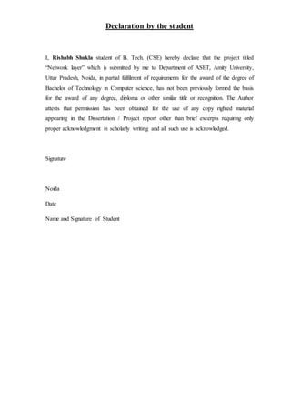 Network Layer | DOCX