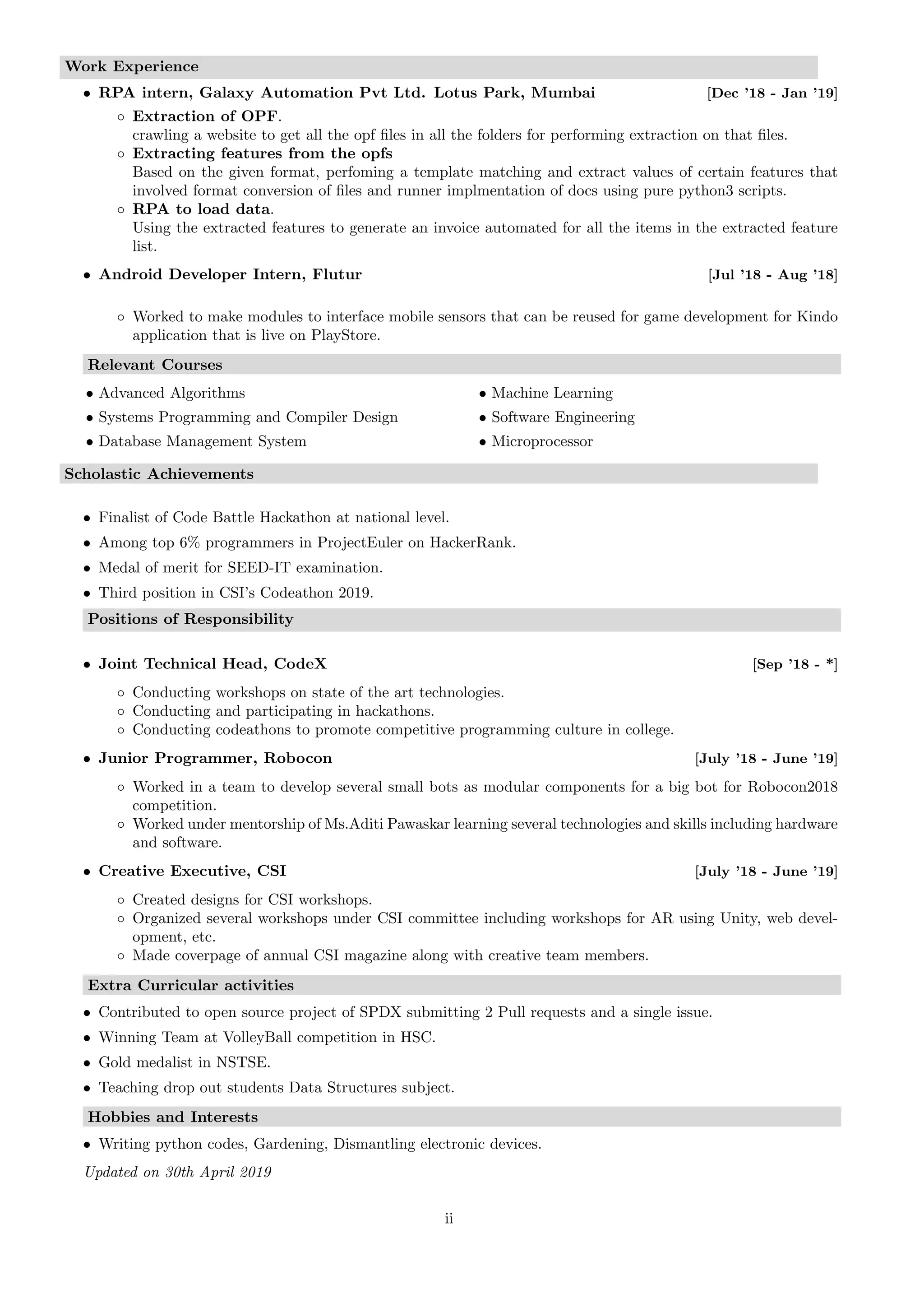 Rishabh bhatagar cv | PDF