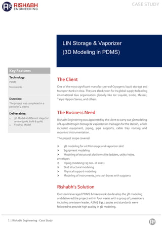 3D Modeling for LIN Storage & Vaporizer Skid Using PDMS | PDF