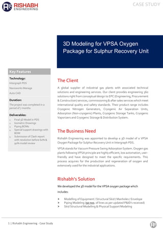 3D Modeling of VPSA Oxygen Package for Sulphur Recovery Unit | PDF ...