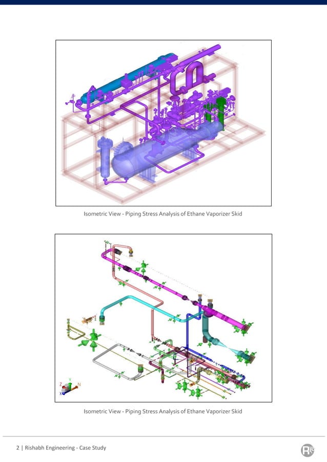 Pipe Stress Analysis of Ethane Vaporizer Skid using CAESAR II | PDF | Business | Business and ...