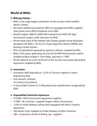 Industrial Training Report bhel haridwar. | PDF