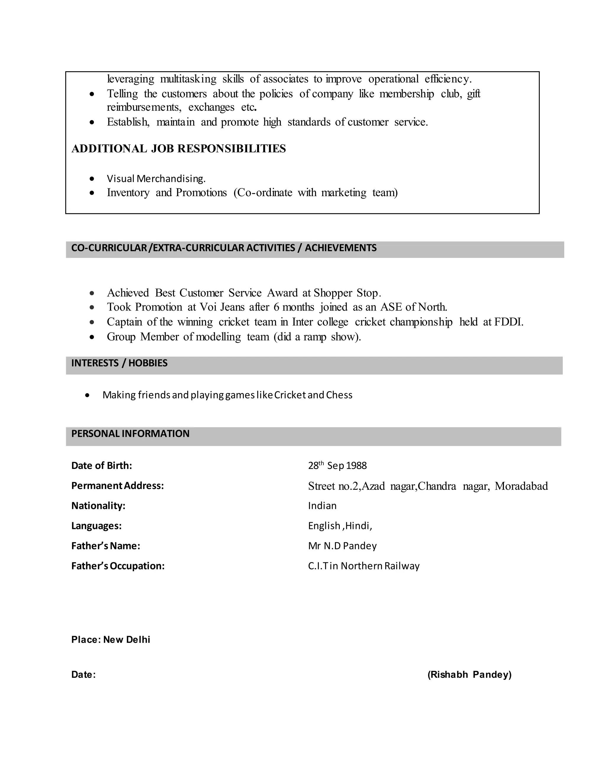 Rishabh pandey resume | PDF Rishabh pandey resume | PDF