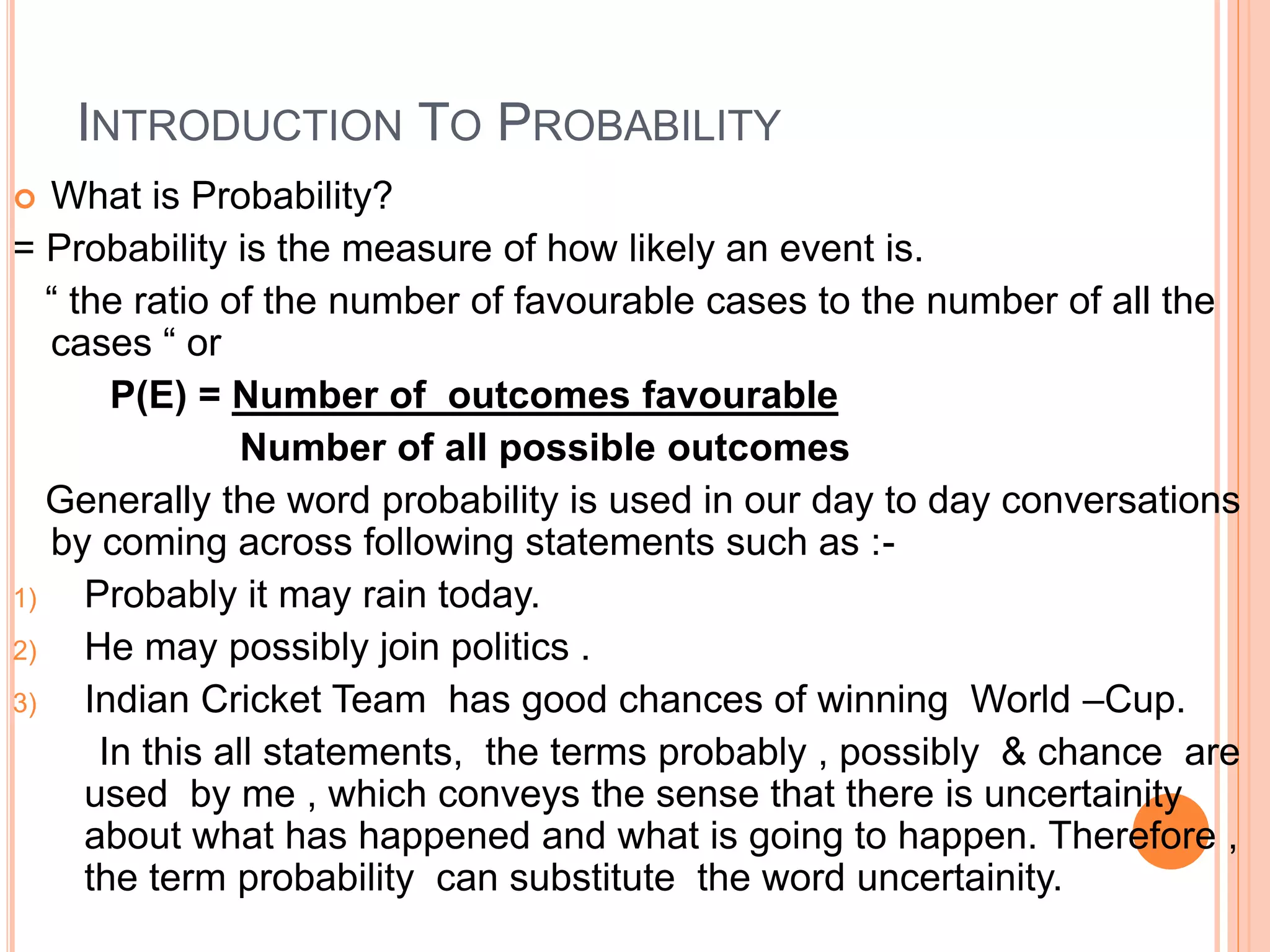 Rishabh sehrawat probability | PPTX