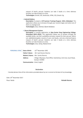 Rishabh Sharma | PDF | Web Development | Internet