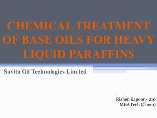 Heavy Liquid Paraffins | PPTX